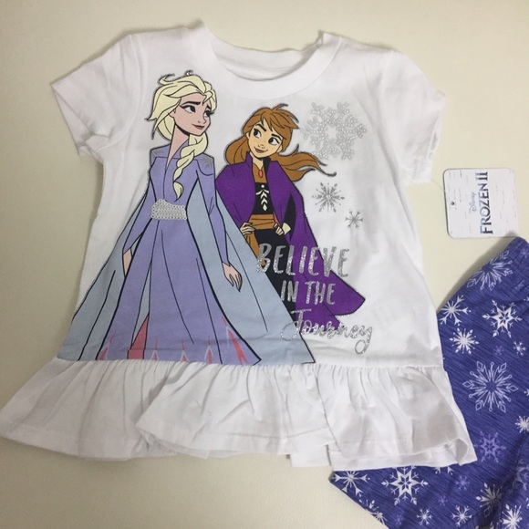 Disney | Matching Sets | Disney Frozen Elsa Anna Cute Shorts Set | Poshmark